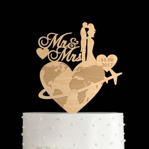 Travel Cake Topper,travel Wedding Cake Topper,travel Wedding,wedding ...