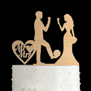 Soccer Wedding Cake Topper,soccer Wedding,soccer Cake Topper,football ...