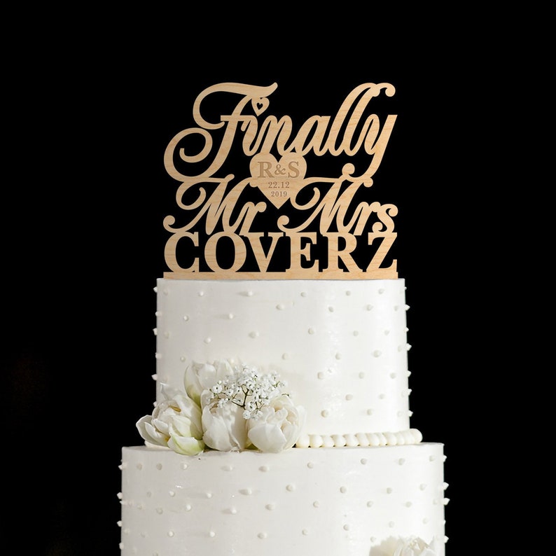 Finally Mr and Mrs Cake Topperfinally Cake Topperfinally - Etsy
