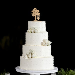 Tree Swing Cake Topper,tree Cake Topper,bride Groom Cake Topper,tree ...