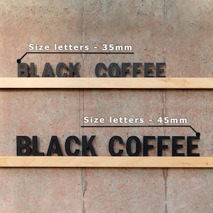 Changeable Letter Menu Board, Birch Plywood Rails, Cafe Wall Decor - Etsy