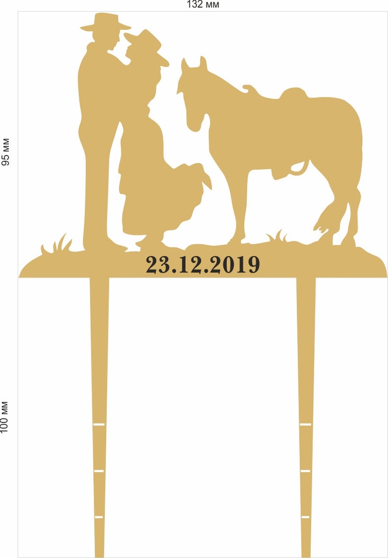 Western Wedding Cake Toppercowboy Cake Topperwestern Cake | Etsy