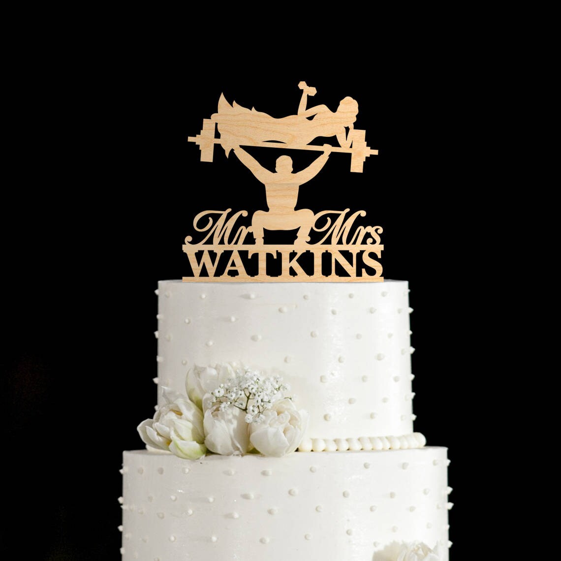 Gym Cake Topperbodybuilder Weddingwedding Cake Toppercake | Etsy
