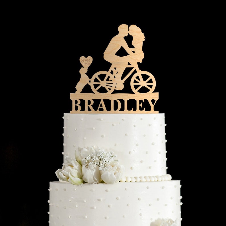 Custom Bicycle Wedding Cake Topper, Bicycle for Couple With Dog, 203 - Etsy
