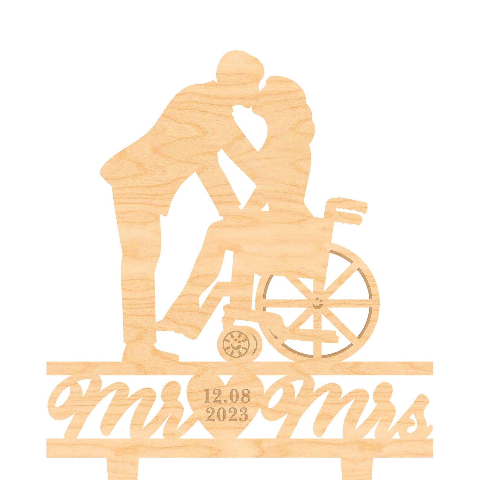 Wheelchair Wedding Cake Topper Customspecial Needs | Etsy