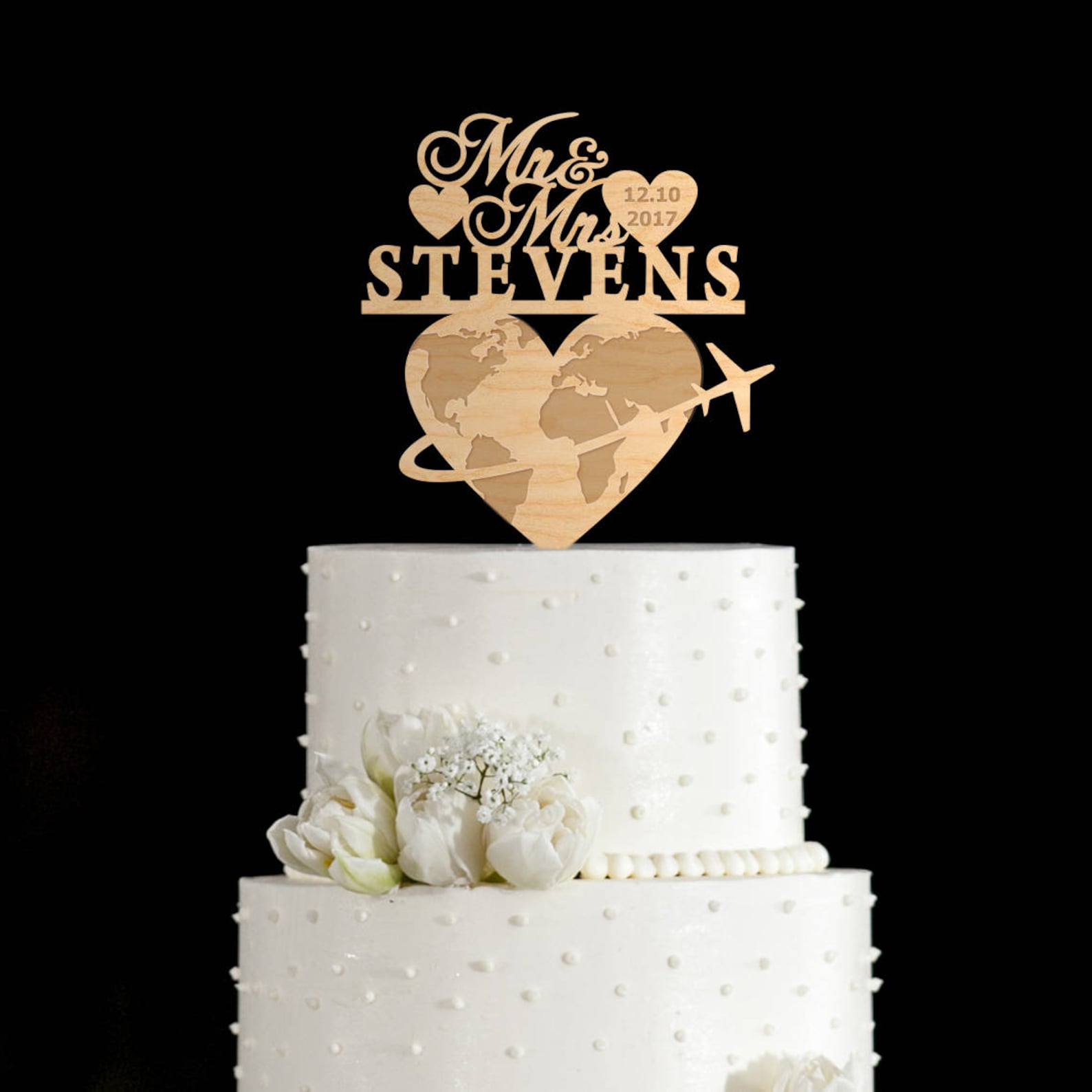 Travel Wedding Cake Toppertravel Cake Toppertravel Wedding - Etsy