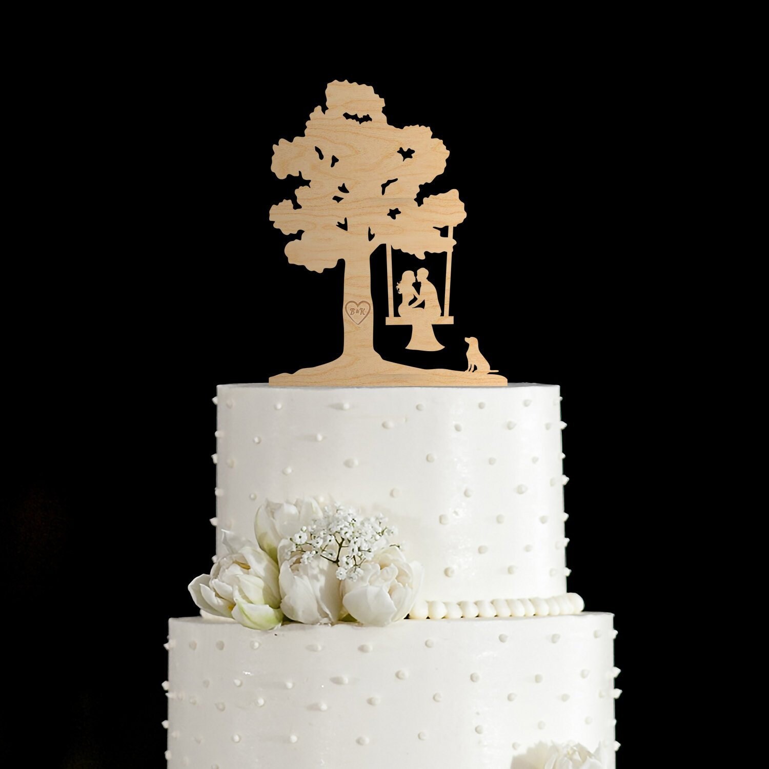 Tree swing cake topperTree cake topperbride groom cake | Etsy