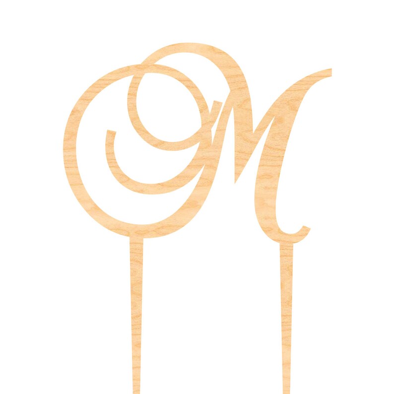 Single letter topperLetter cake toppergold monogram | Etsy