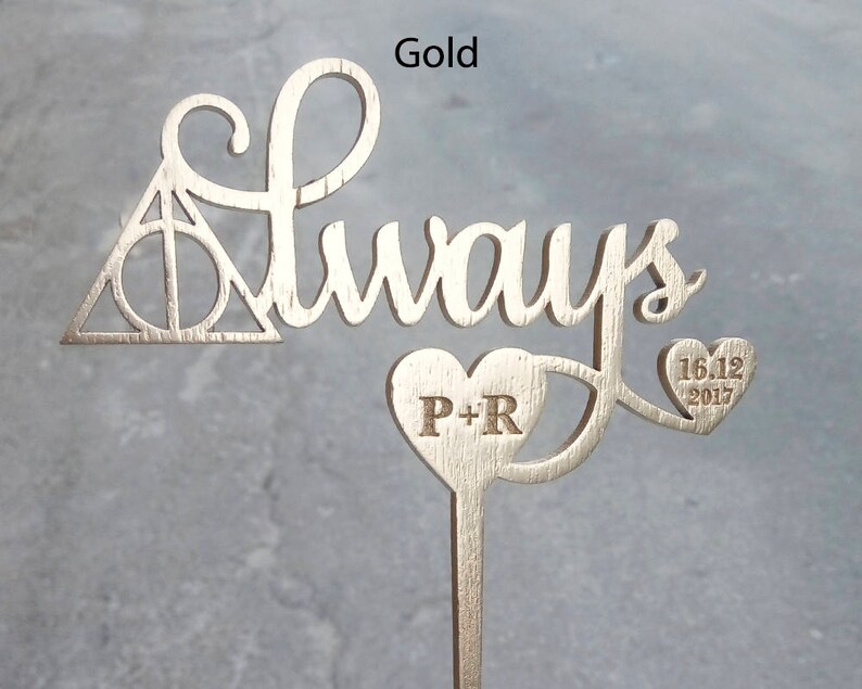 Single Letter Topperletter Cake Toppergold Monogram - Etsy