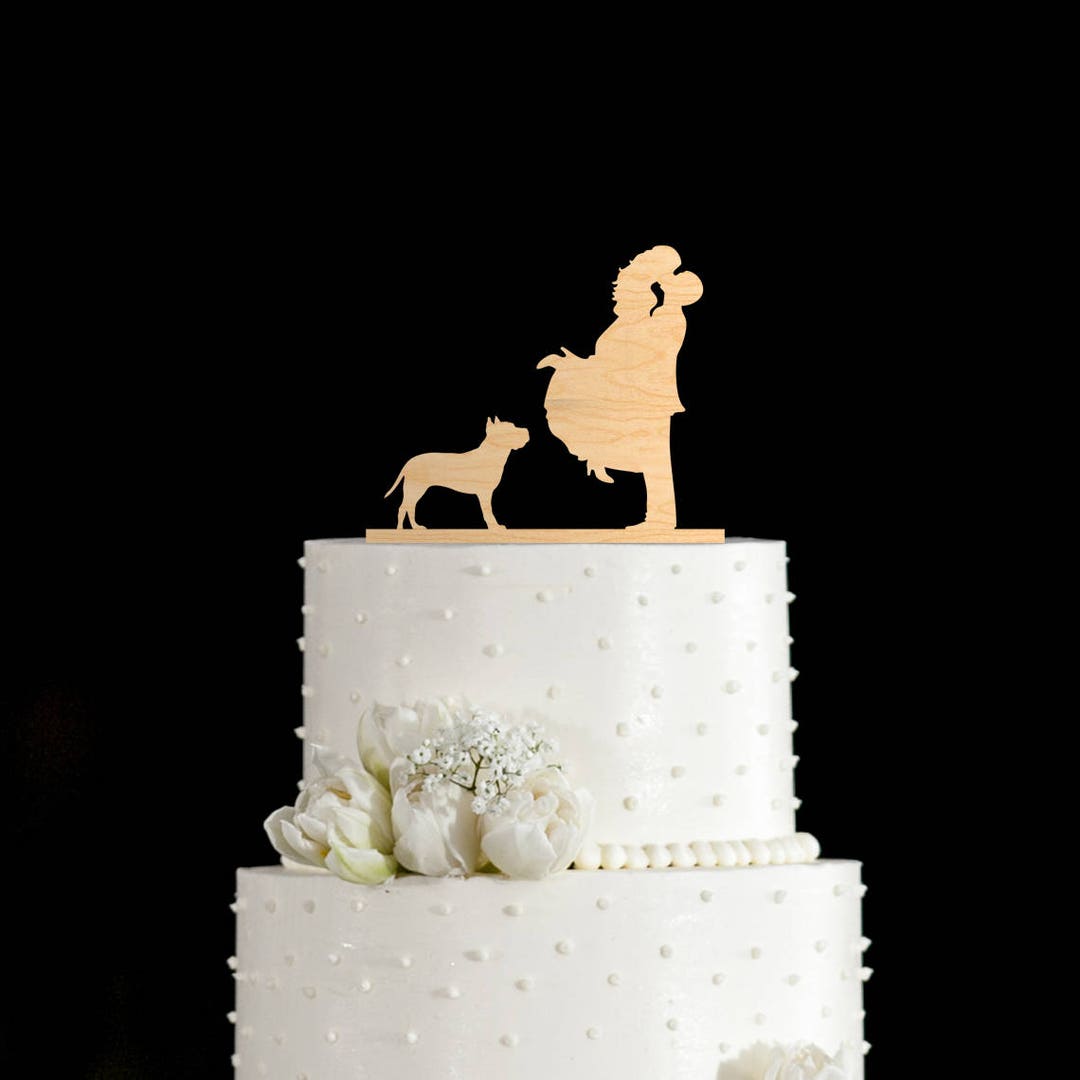 Pit Bull,pit Bull Terrier,pit Bull Cake Topper,pit Bull Wedding,dog ...