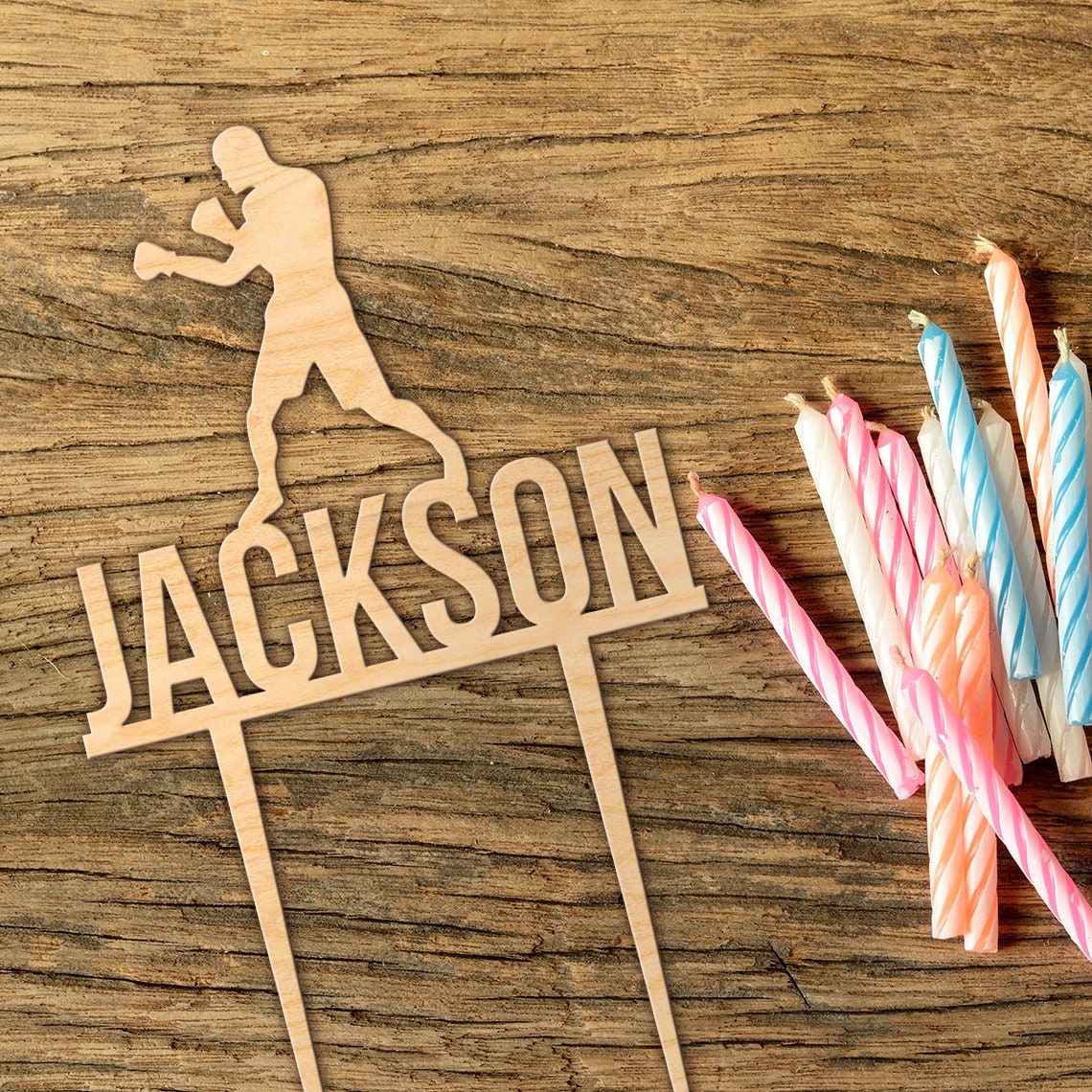 Personalized Swimmer birthday name cake topperSwimmer cake | Etsy