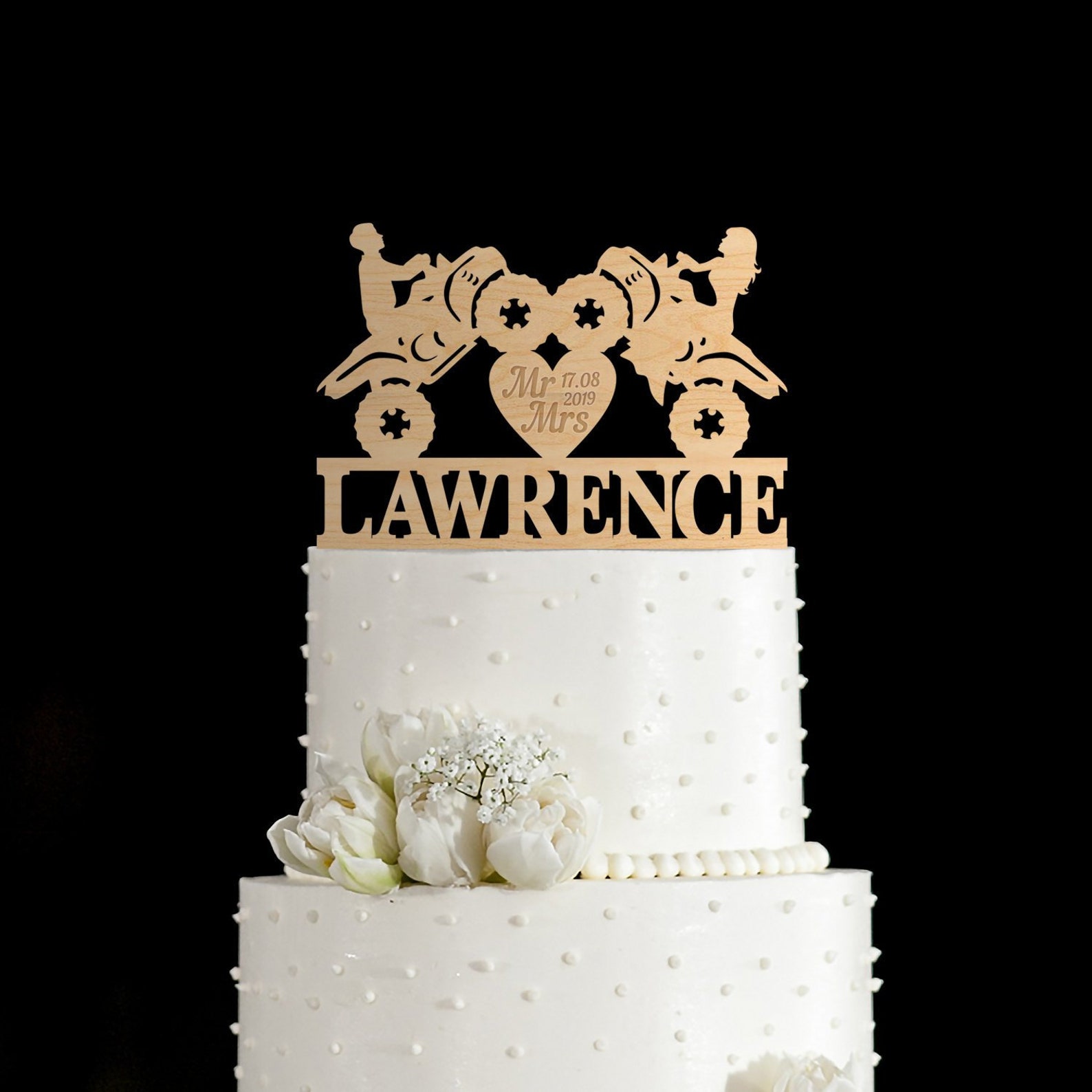 ATV Cake Topper,4 Wheeler Cake Topper,atv Couple Cake Topper,atv ...