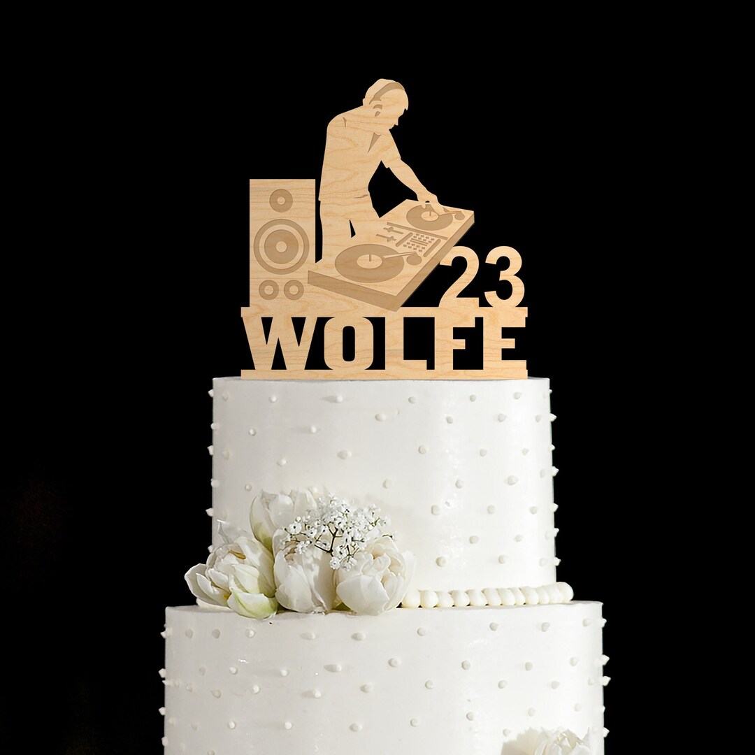 Dj Birthday Cake Topper,dj Theme Birthday Party Topper,disc Jockey ...