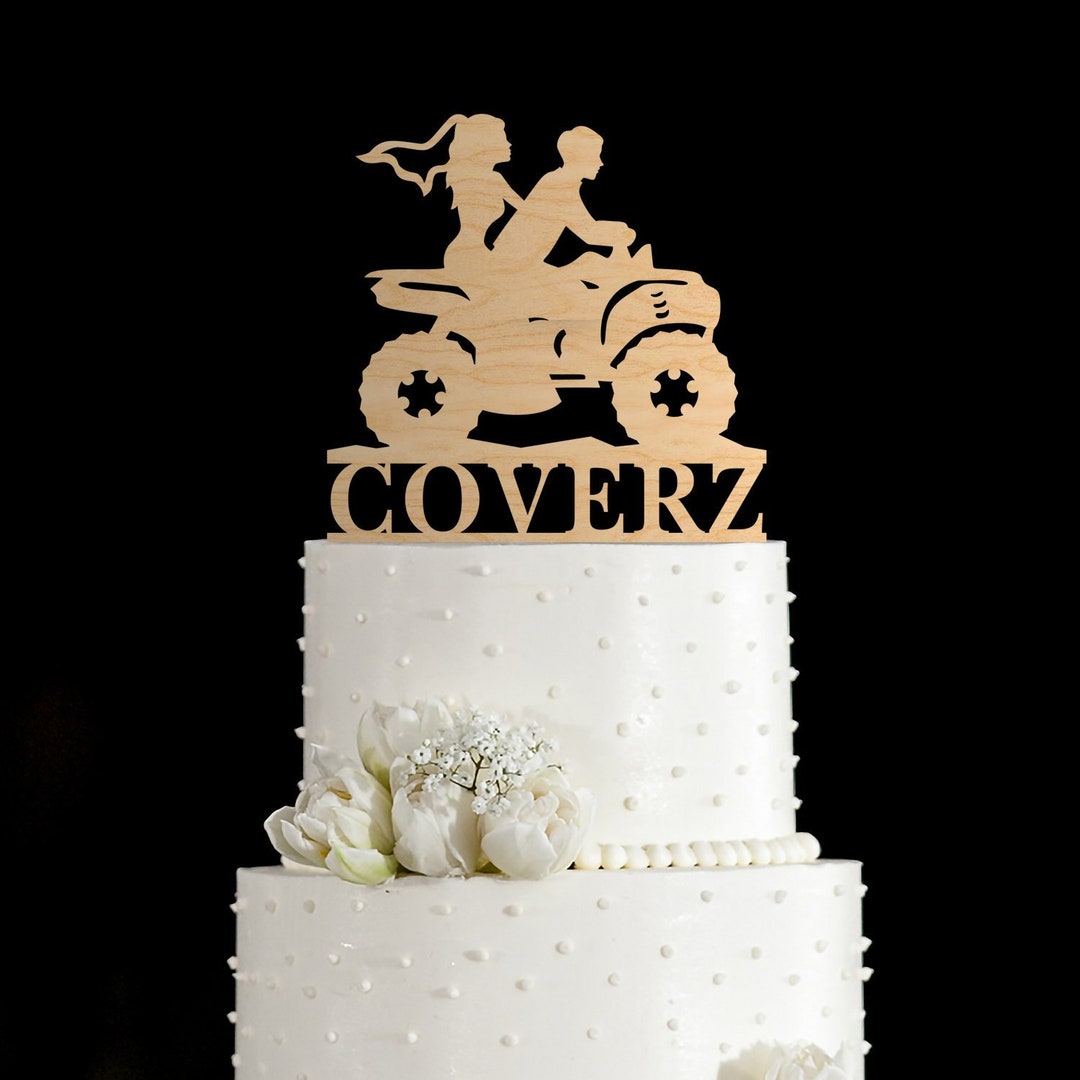 ATV Cake Topper,4 Wheeler Cake Topper,atv Couple Cake Topper,atv ...
