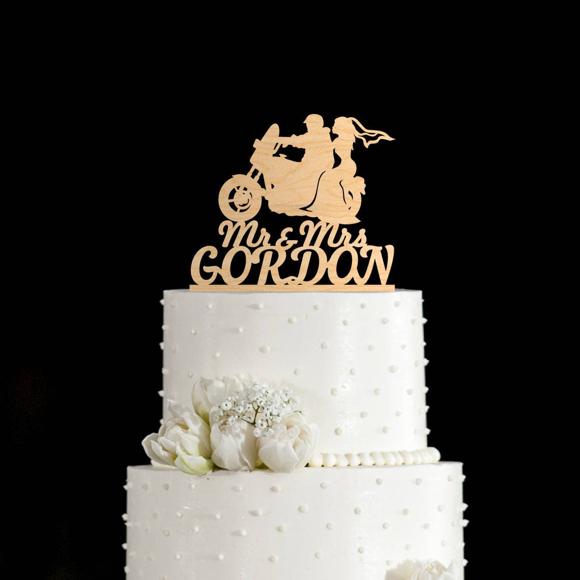 Biker wedding cake topperBike cake topperbiker cake | Etsy