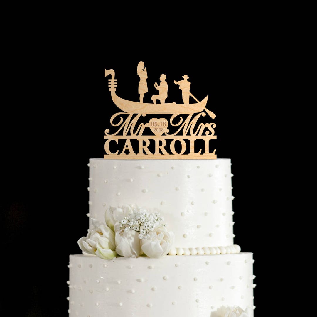 Venice Cake Topper,gondola Wedding Cake Topper,gondola Cake Topper ...