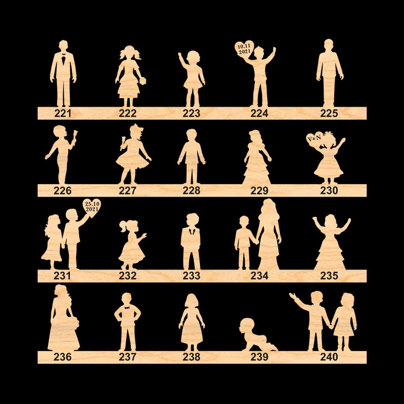 Family Wedding Cake Topperfamily Cake Topperfamily Wedding | Etsy