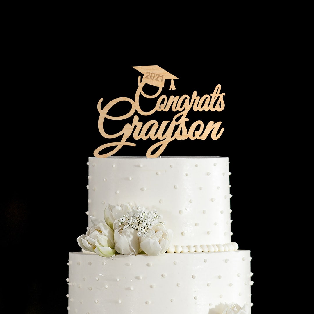 Custom 2021 Graduation Cake Topper,personalized Graduation Party Cake ...