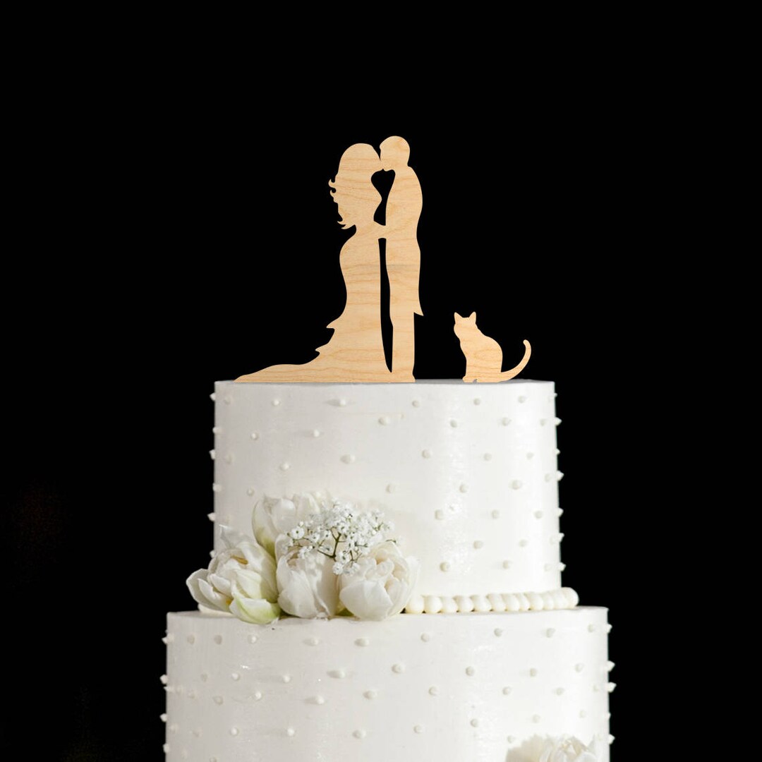 Cat Wedding Cake Topper,cat Cake Topper,cat Cake Topper Wedding,cake ...