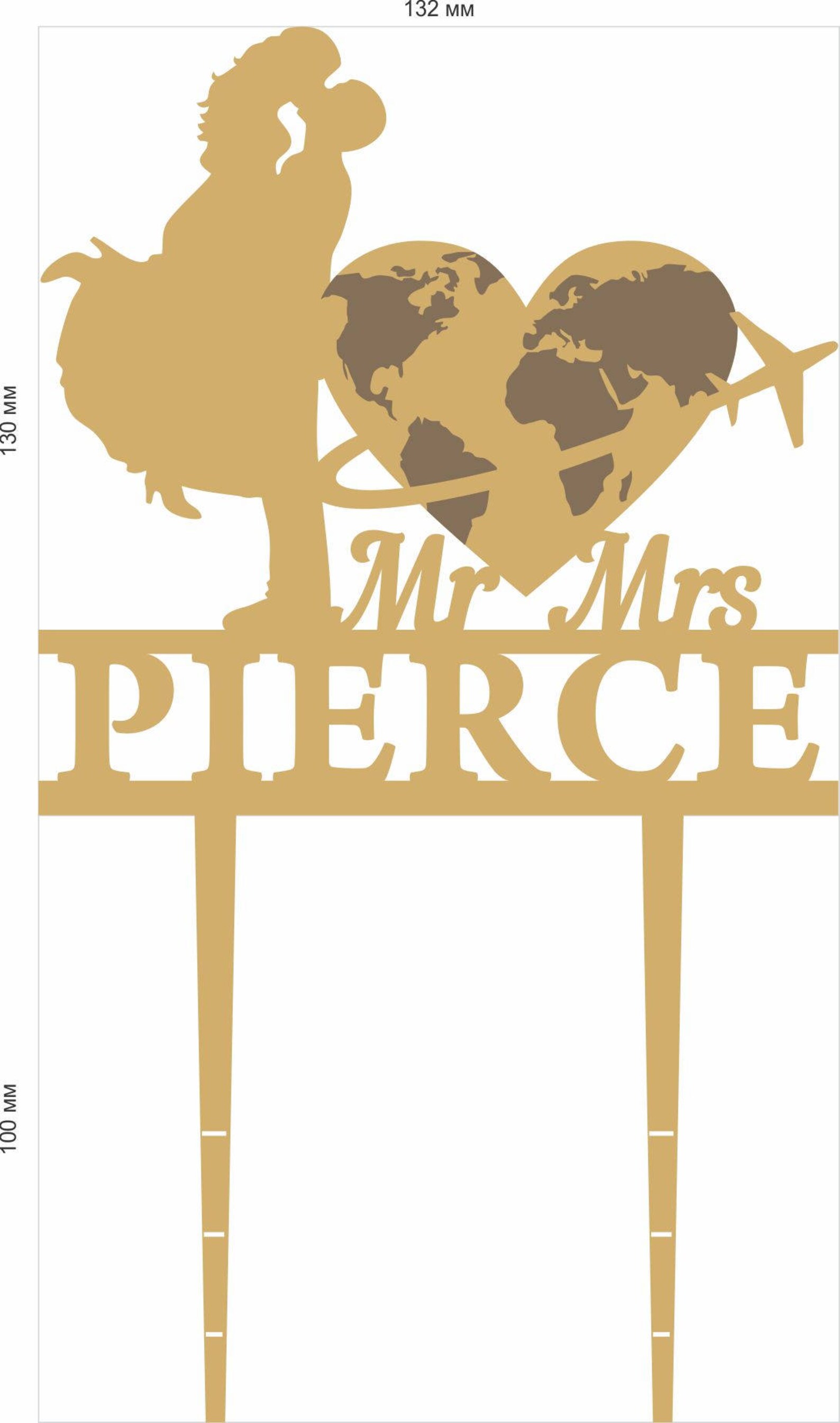 Travel Cake Toppertravel Wedding Cake Toppercake Topper - Etsy