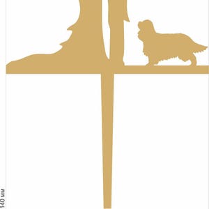 Cavalier King Charles Spaniel Cake Topper, Cake Topper With Cavalier ...