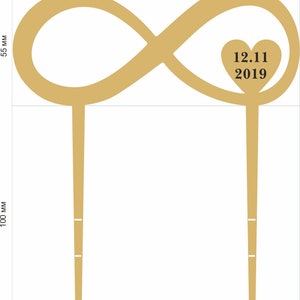 Infinity Wedding Cake Topper,infinity Cake Topper,cake Toppers for ...