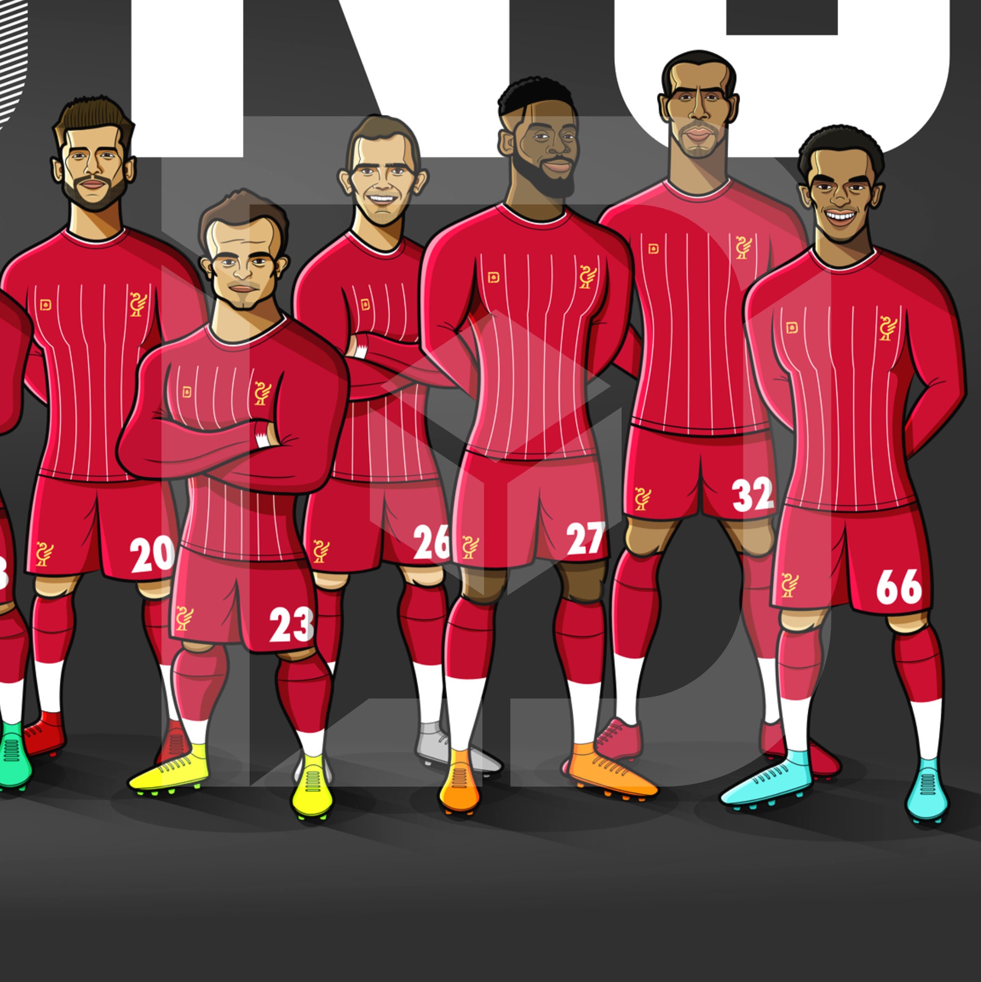 Liverpool Premier League Champions 2019/20 Print. Great Poster - Etsy