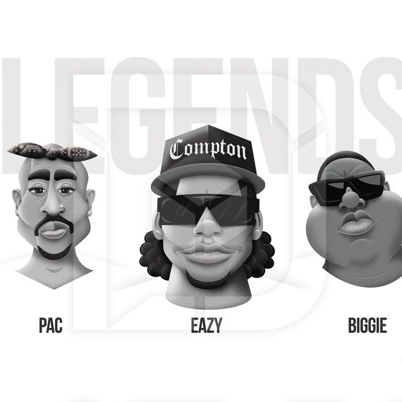Biggie Smalls And Tupac And Eazy E
