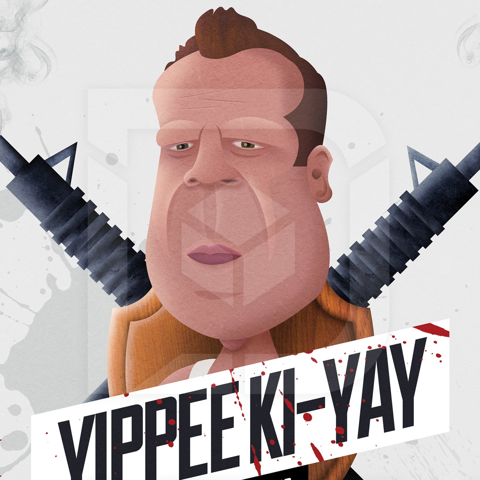 Die Hard / Bruce Willis Yippee-ki-yay A4 Poster: John - Etsy