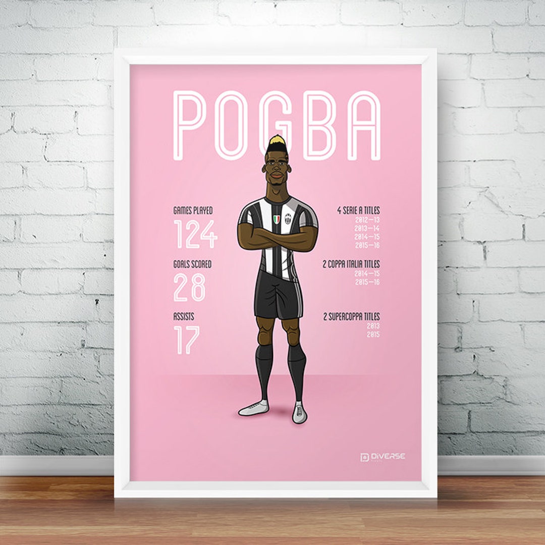 Paul Pogba Juventus A4 Poster: Juve the Old Lady Juventus - Etsy