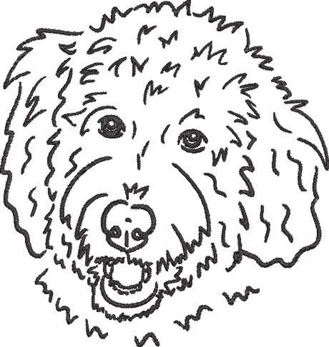 Goldendoodle Embroidery Design: Doodle Dog Pattern (digital Download ...