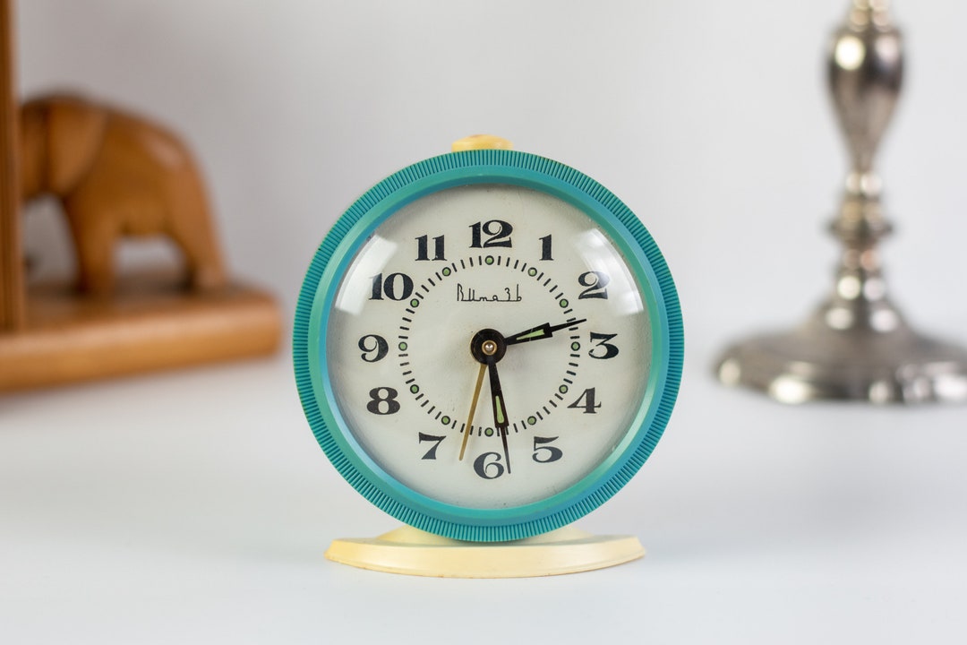 Mid Century Wind up Alarm Clock Vintage Mechanical Clock - Etsy