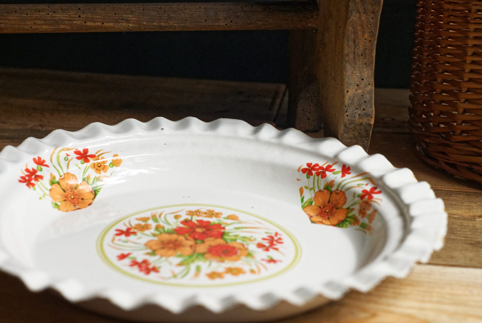 Enamelware Serving Tray Large Tray Vintage Tray Shabby - Etsy