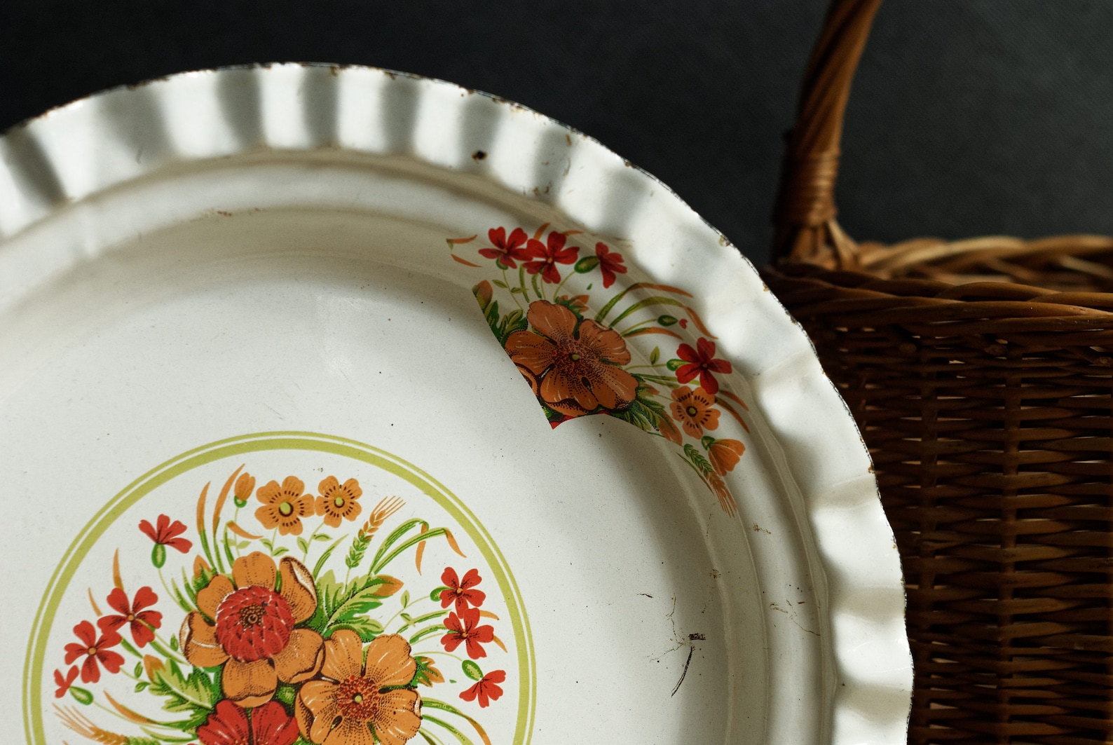 Enamelware Serving Tray Large Tray Vintage Tray Shabby - Etsy