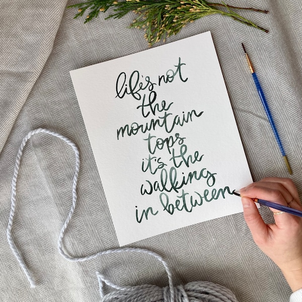 Brush Script Quote - Etsy