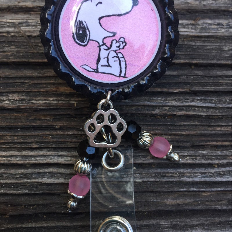 Custom Snoopy Id Badge - Etsy