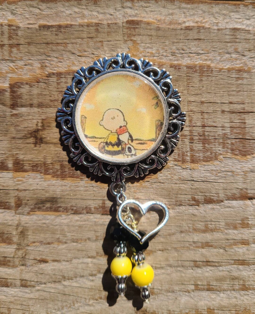 Snoopy Retractable Badge Holder - Etsy