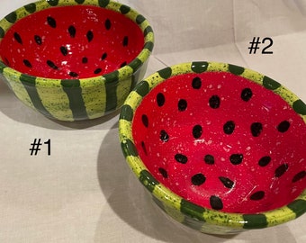Ceramic Watermelon Bowls Handmade on 3 Sizes - Etsy
