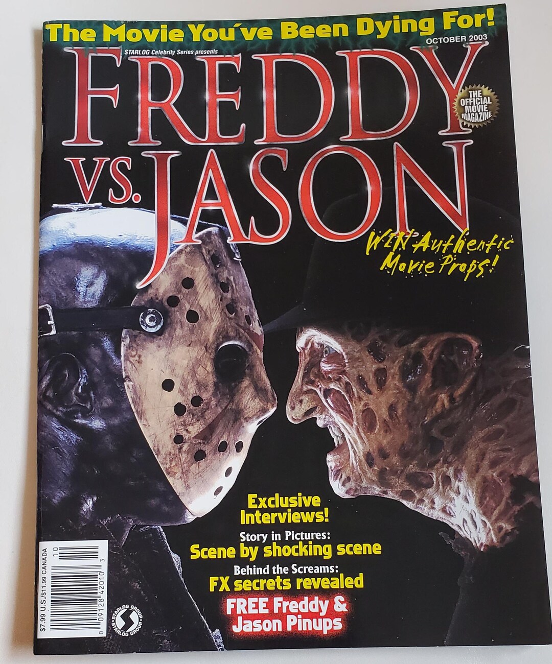 Freddy Vs. Jason - Starlight Celebrity Series Magazine (october 2003 ...