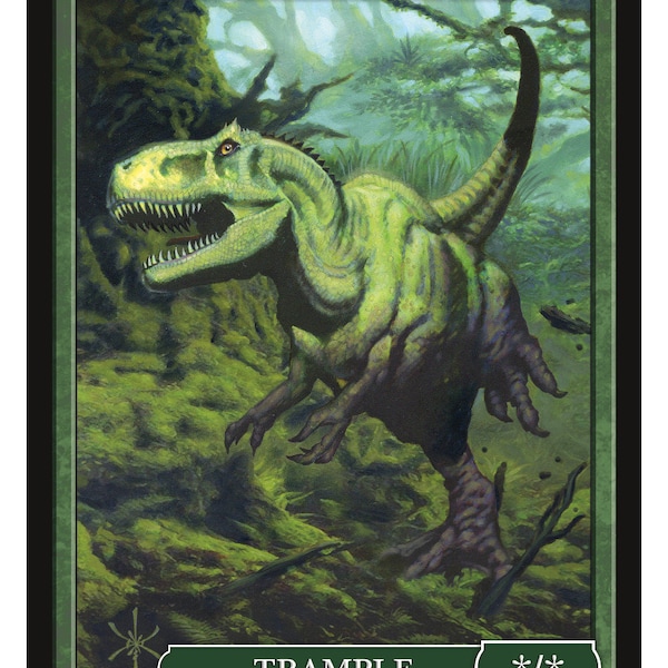 Dinosaur Token - Etsy