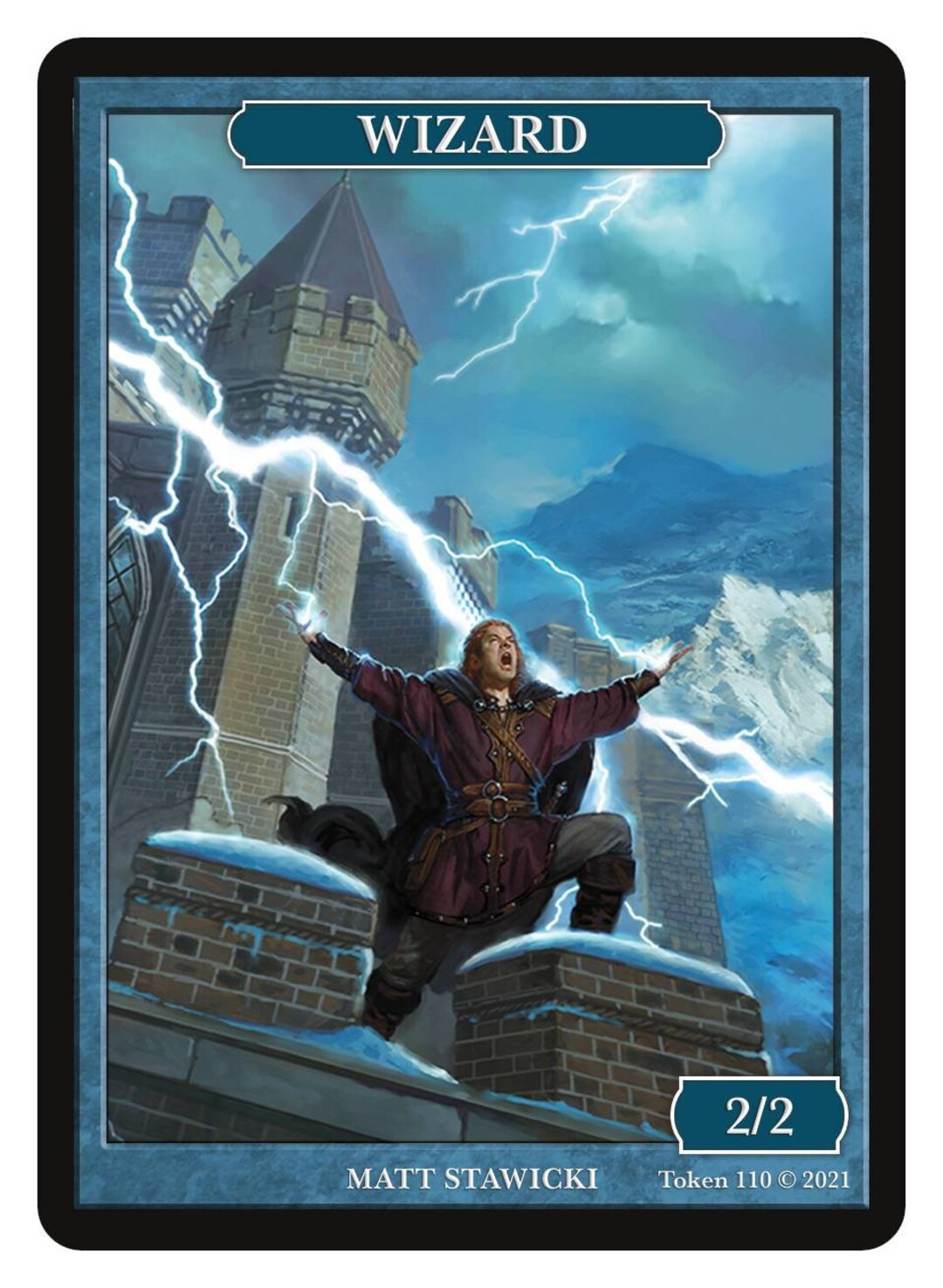 Wizard 2/2 Token, Art by Matt Stawicki Magic the Gathering Givememana's ...