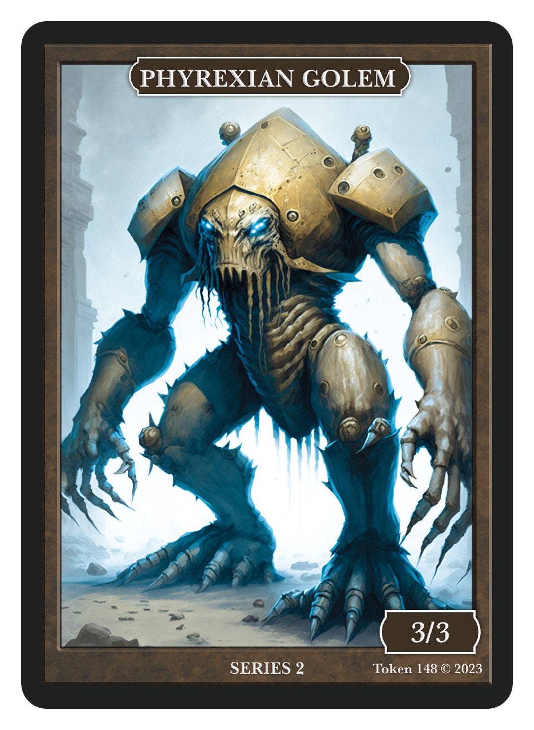 Phyrexian Golem Token Series 2 of Givememana's Tokens Magic the ...