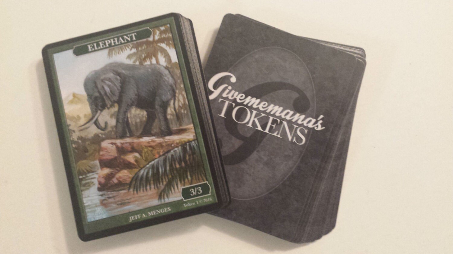 Elephant Token Art by Jeff Menges Magic the Gathering | Etsy