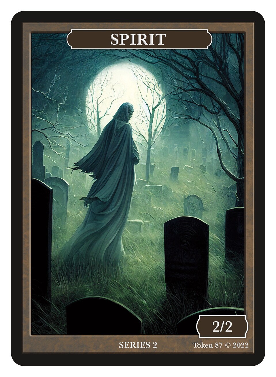 Spirit Token 2/2 Series 2 of Givememana's Tokens Magic the - Etsy
