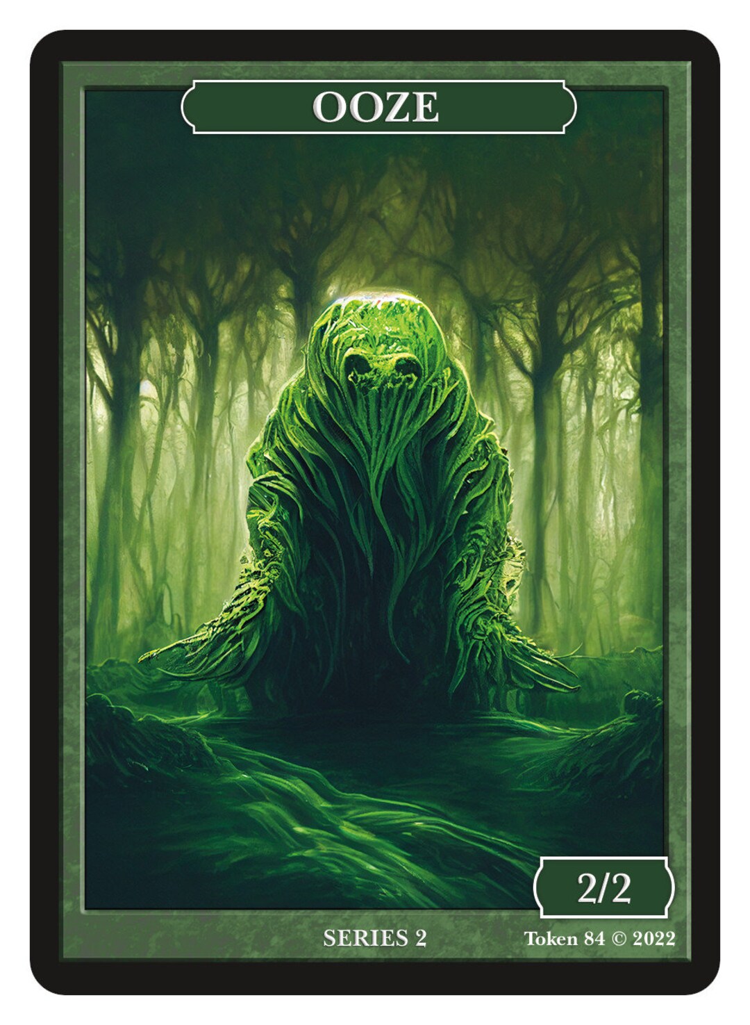 Ooze 2/2 Token Series 2 of Givememana's Tokens Magic the Gathering ...