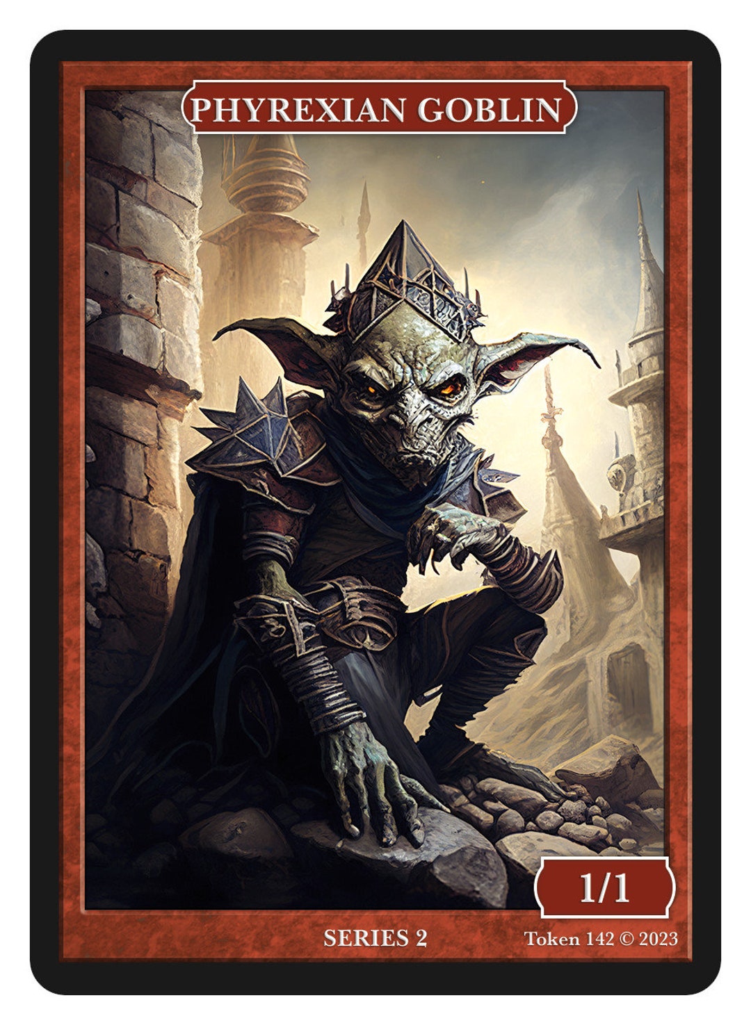 Phyrexian Goblin Token Series 2 of Givememana's Tokens Magic the ...