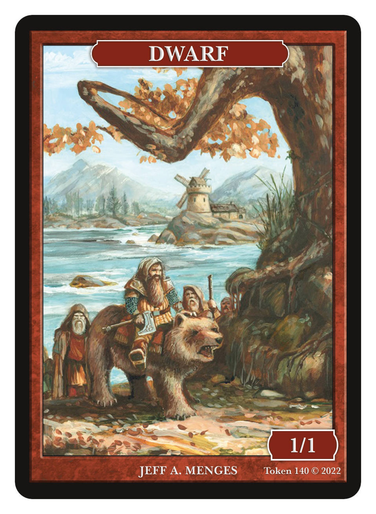 Dwarf Token Art by Jeff A. Menges Magic the Gathering - Etsy