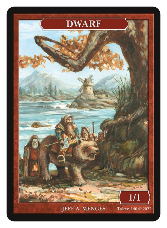 Dwarf Token Art by Jeff A. Menges Magic the Gathering | Etsy