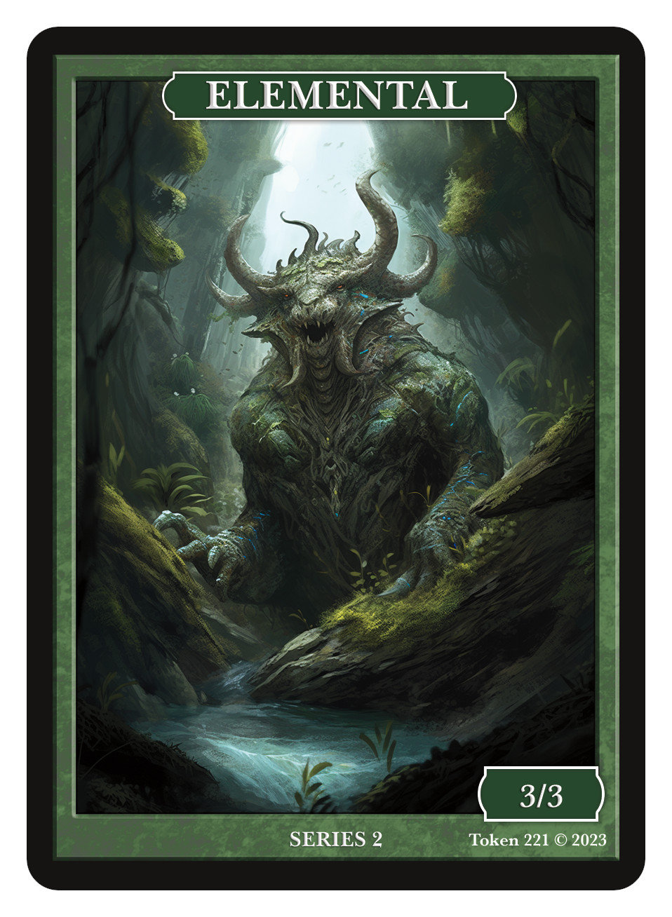 Elemental Token Series 2 of Givememana's Tokens Magic the - Etsy