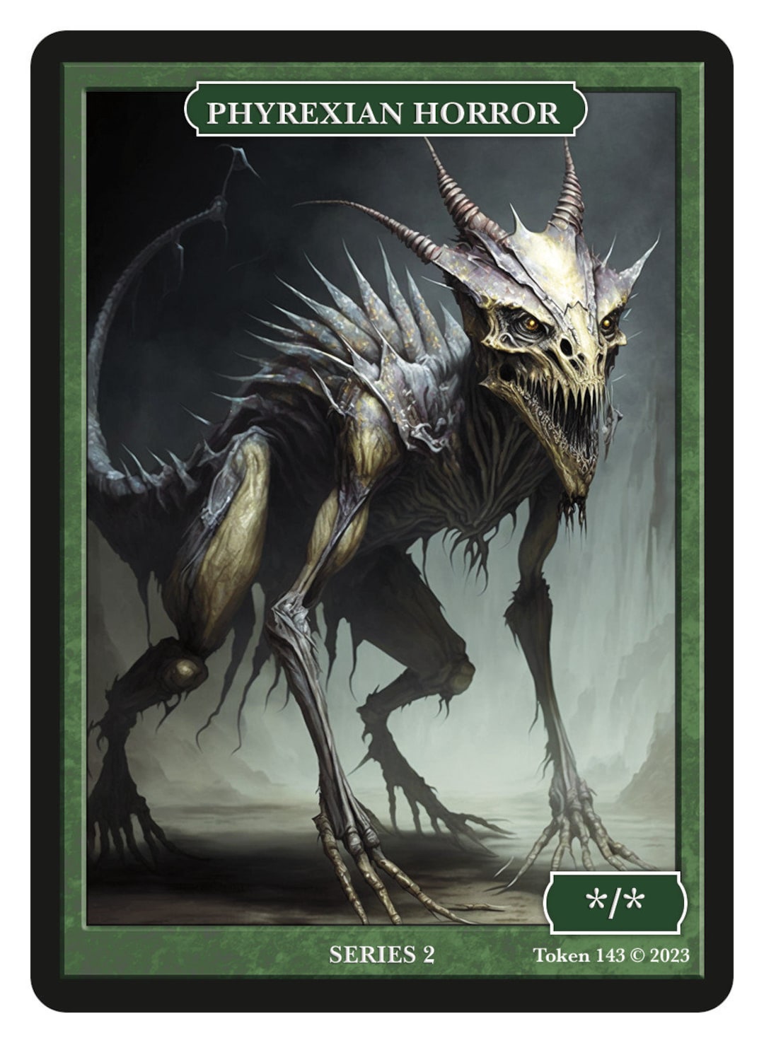 Phyrexian Horror Token Series 2 of Givememana's Tokens Magic the ...